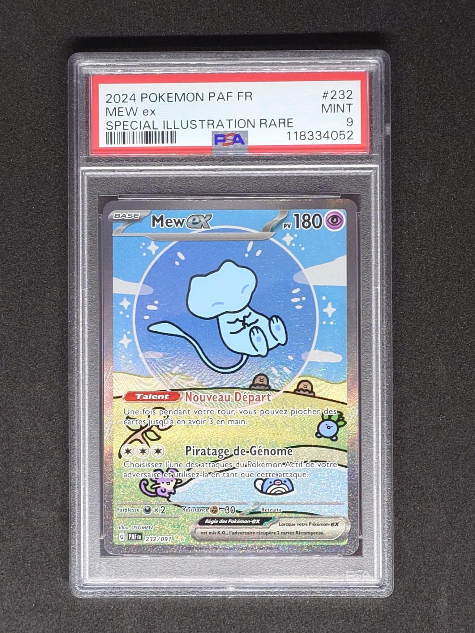 Mew ex 232/091 Destinée de Paldéa Carte Pokémon bubble mew EV4.5 ...